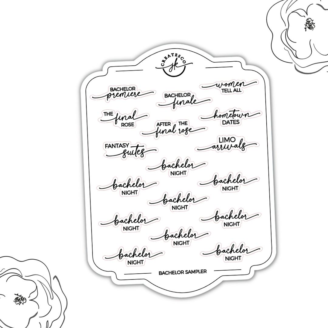 Bachelor Sampler || Script – JKcreatesco